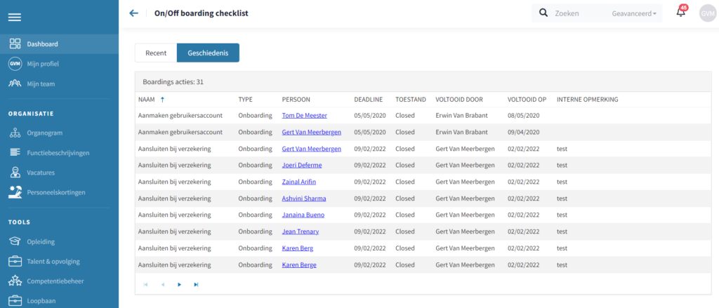 On-& offboarding - BCS Epowerhr